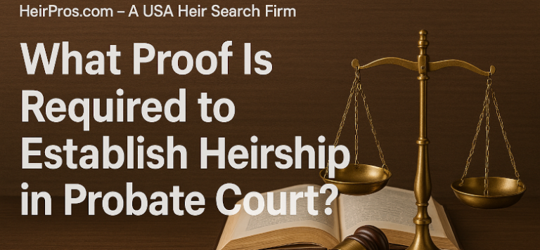 What Proof Is Required to Establish Heirship in Probate Court? - Heir Pros